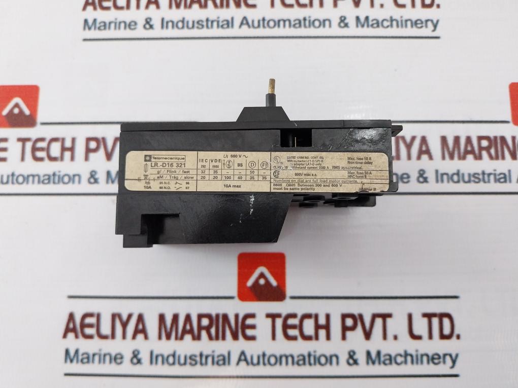 Telemecanique Lr1-d16321 Overload Relay 660v - Aeliya Marine