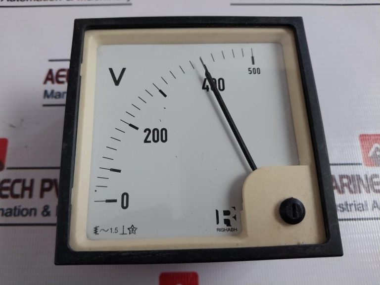 Rishabh 0-500v Analog Voltmeter - Aeliya Marine