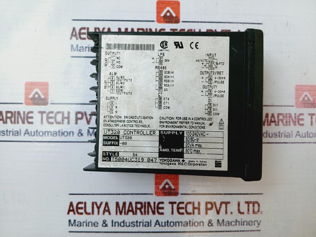Yokogawa Ut320 Controller 240v - Aeliya Marine