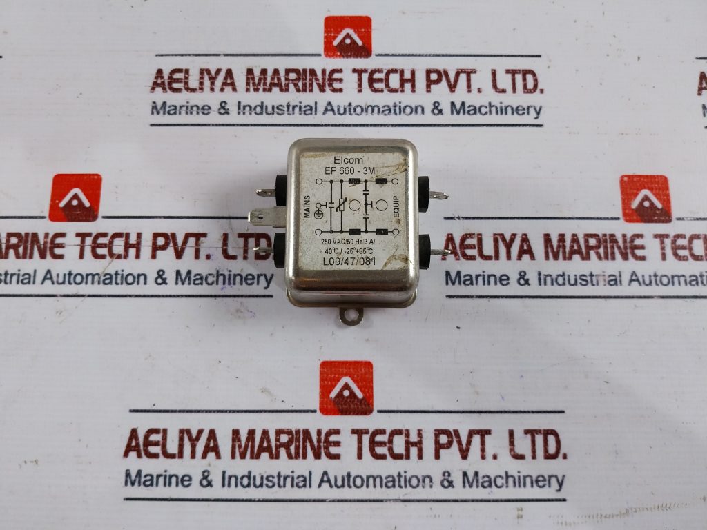 Elcom Ep 660-3m Emi Filter 250 Vac - Aeliya Marine
