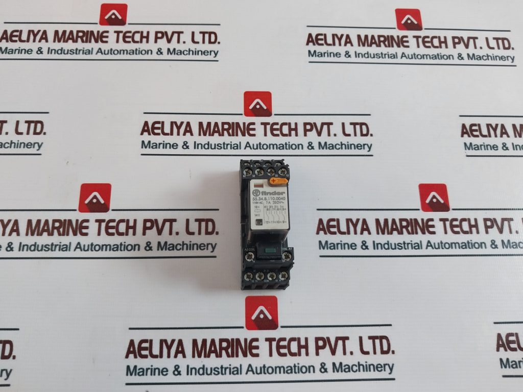 Finder 55.34.8.110.0040 Relay With Socket 110v - Aeliya Marine