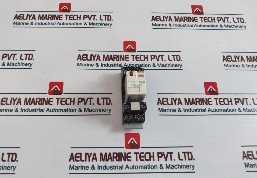 Schneider Electric Rxm4ab1p7 Miniature Plug-in Relay With Socket ...