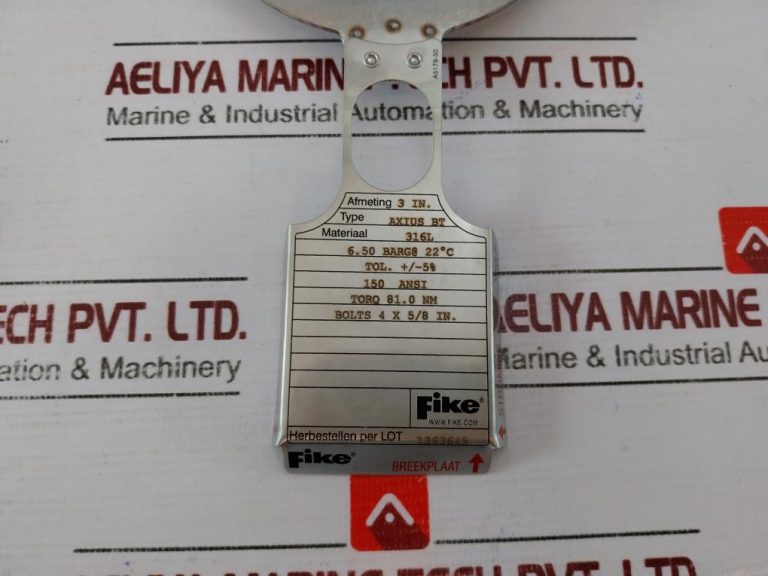 Fike Axius Bt Rupture Disc - Aeliya Marine