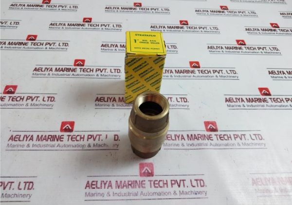 Strataflo 400 Check Valve W Fpt-spring Loaded Brass Body-s Steel Seat ...