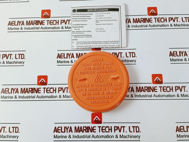 Edwards Siga-sb Smoke Detector Base 120˚f - Aeliya Marine