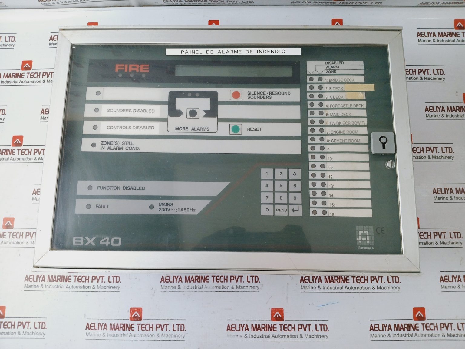 Autronica Bx 40 Fire Alarm Panel 230v - Aeliya Marine