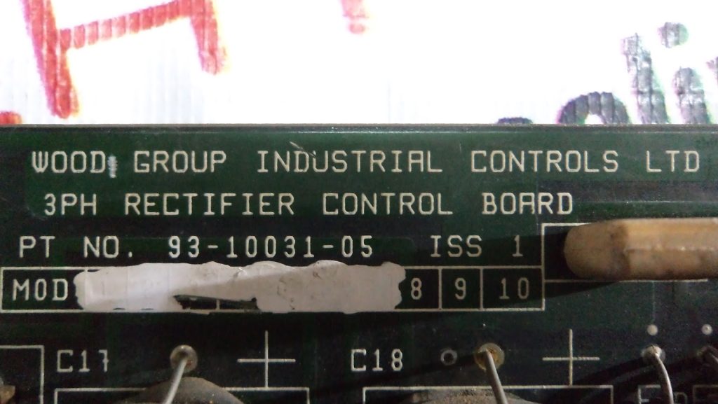 Wood 93 10031 05 3Ph Rectifier Control Board - Aeliya Marine