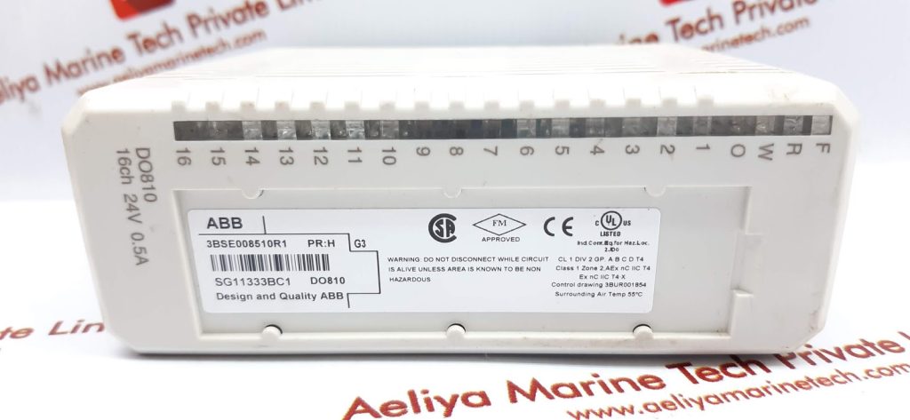 ABB do810 3bse008510r1 digital output module 16ch 24v 0.5a - Aeliya Marine
