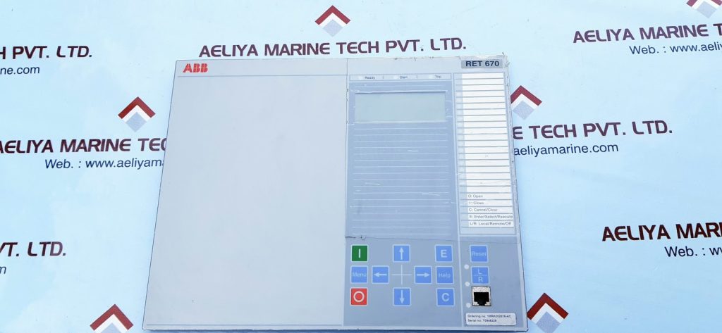 Abb ret670 display 1mrk000008-pb - Aeliya Marine
