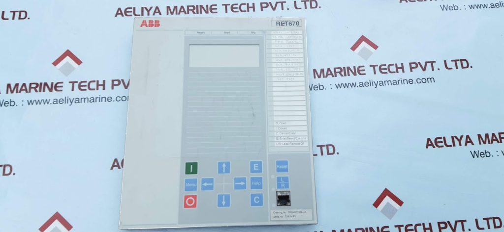 Abb ret670 display 1mrk000008-hb 1/2lqfb rev.r.Io - Aeliya Marine