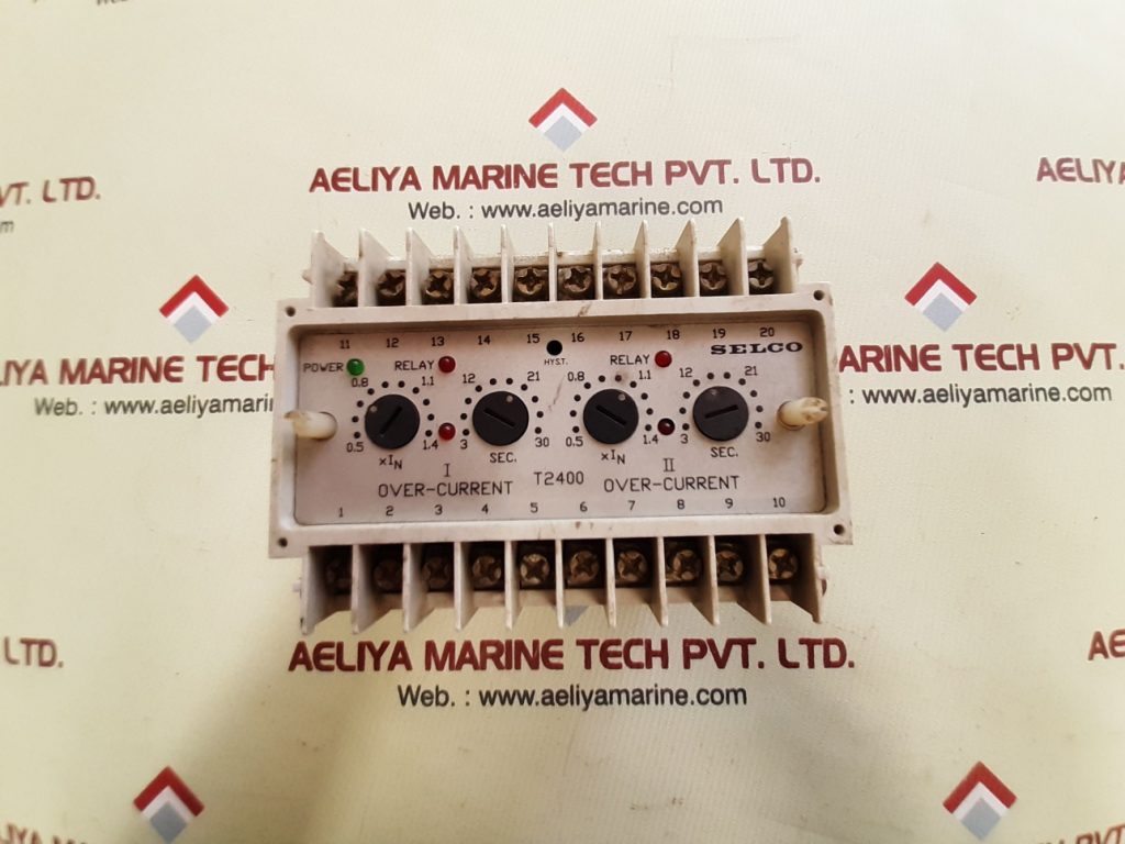 Selco T2400 3-phase Dual Overcurrent Relay T2400-01 - Aeliya Marine