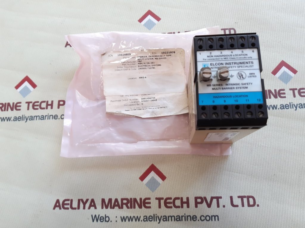 Elcon Instrumennts Mb4/4/28-28 Barrier - Aeliya Marine