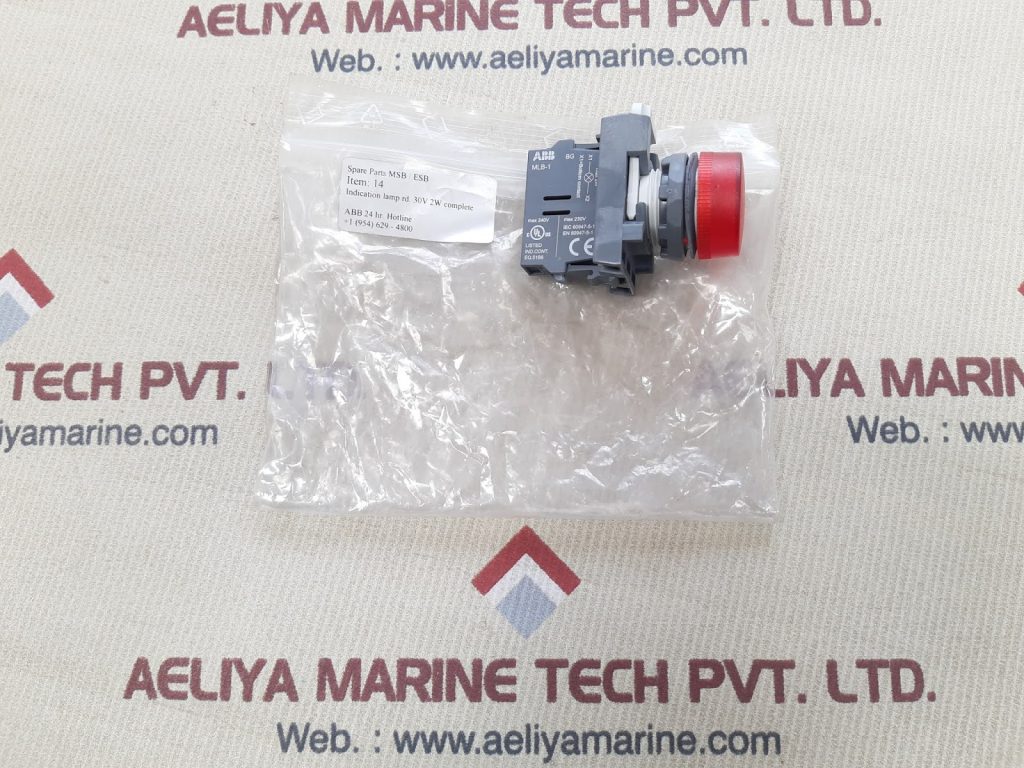 Abb mlb-1 red light with contact block - Aeliya Marine