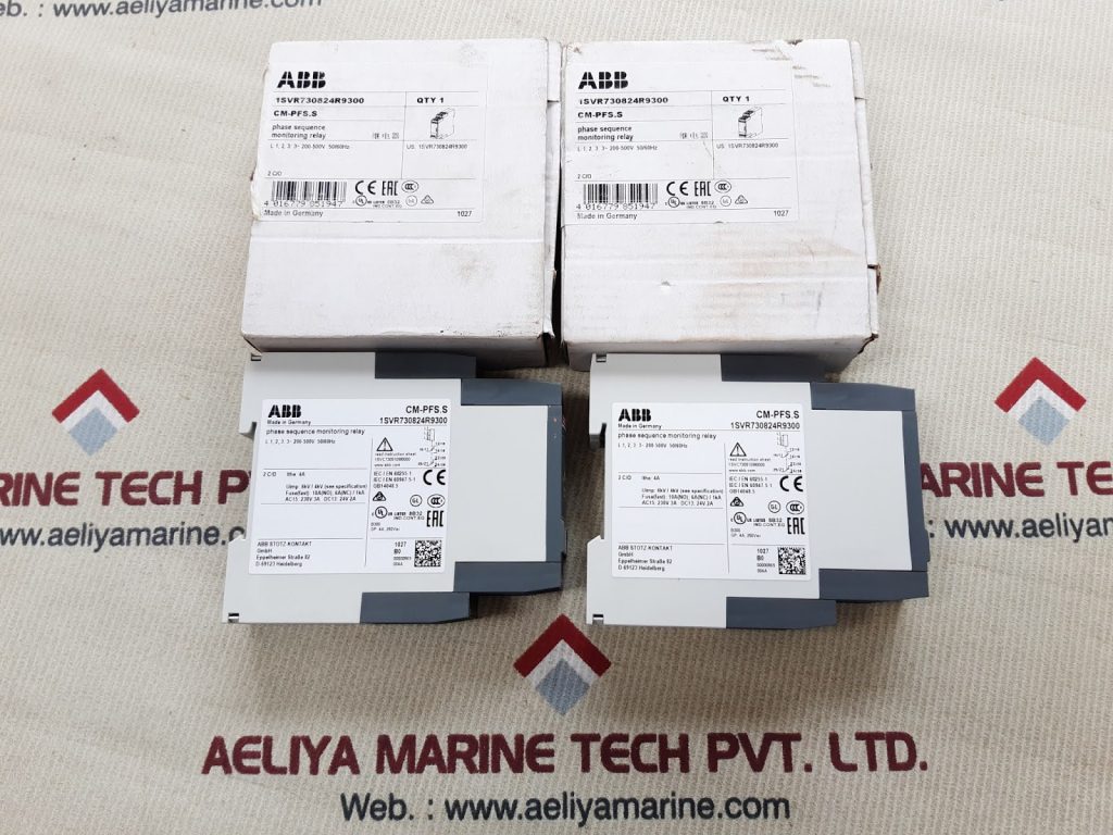 Abb cm-pfs.s 1svr730824r9300 phase sequence monitoring relay - Aeliya Marine