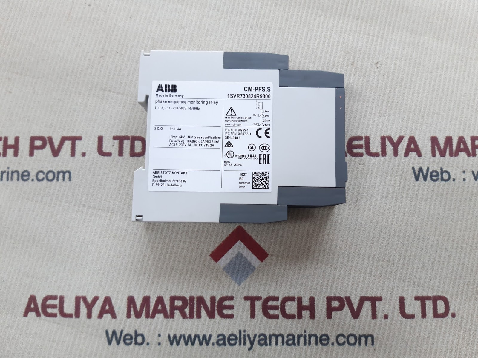 Abb cm-pfs.s 1svr730824r9300 phase sequence monitoring relay - Aeliya Marine