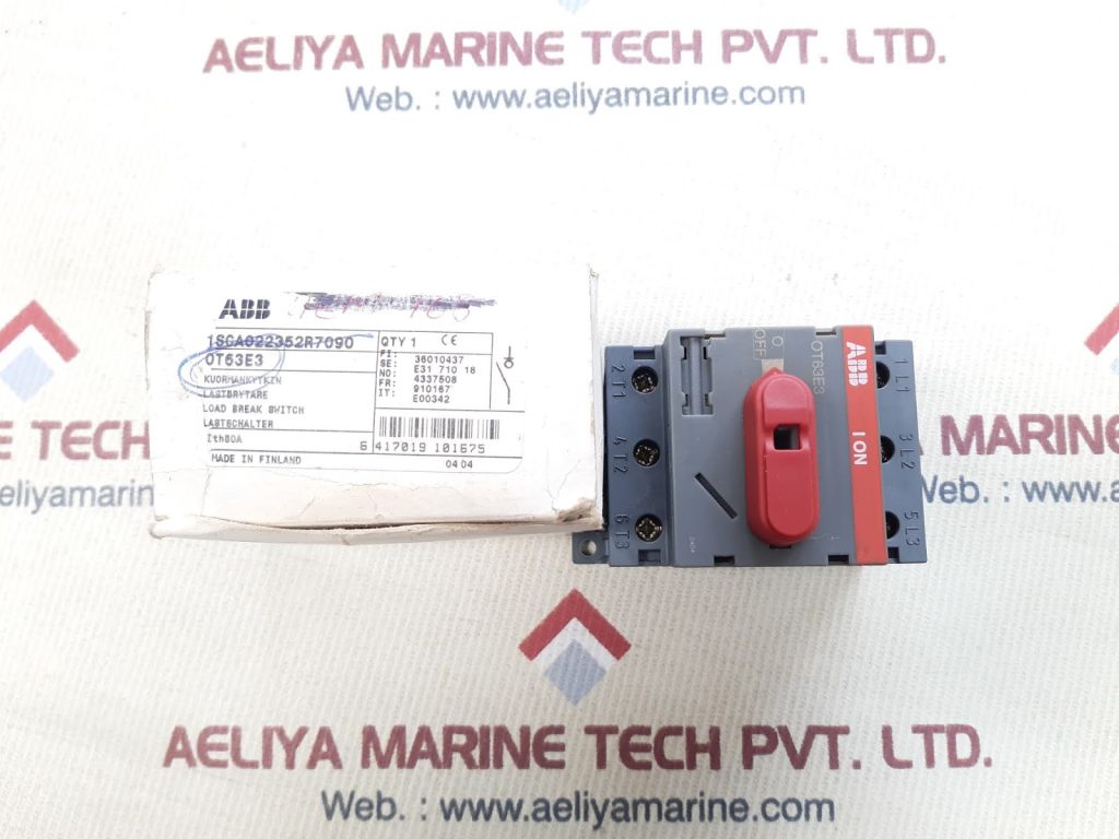 Abb ot63e3 load break switch 1sca022352r7090 - Aeliya Marine