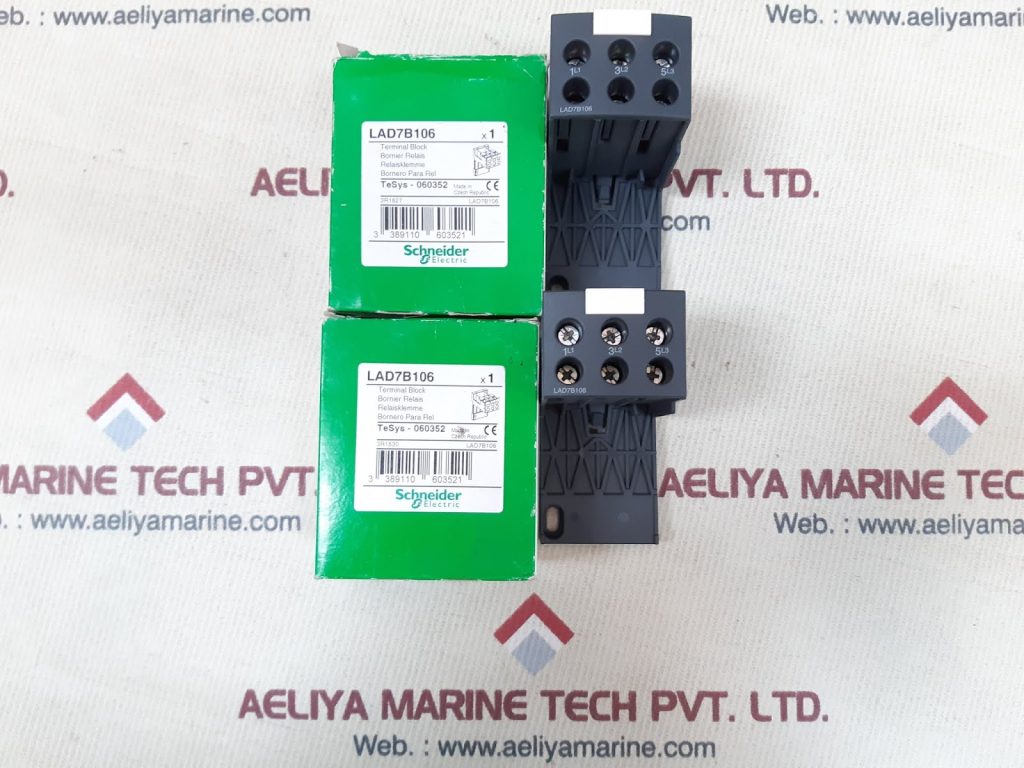 Schneider electric lad7b106 terminal block - Aeliya Marine