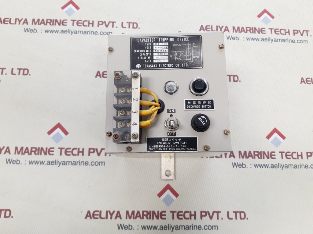 Terasaki 0qb-110 capacitor tripping device ac100~120v - Aeliya Marine