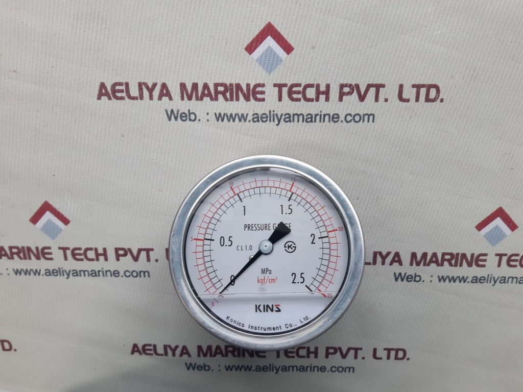 Konics cl 1.0 pressure gauge 0-2.5 mpa,0-25 kgf/cm² - Aeliya Marine