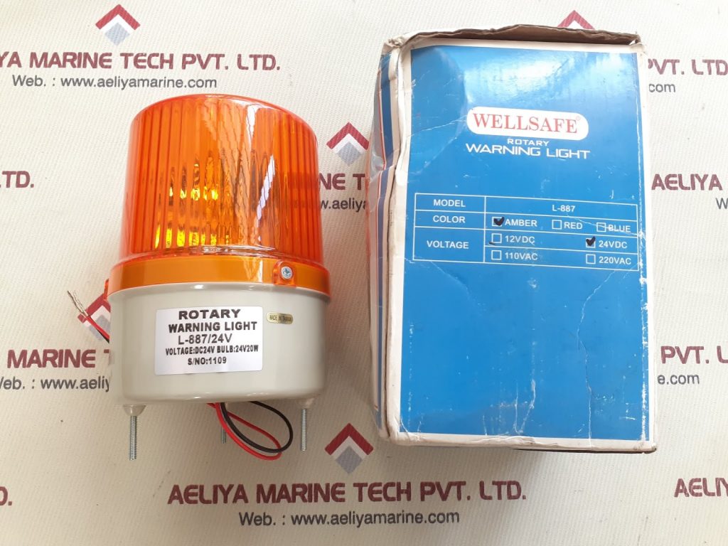 Wellsafe l-887 rotary warning light - Aeliya Marine