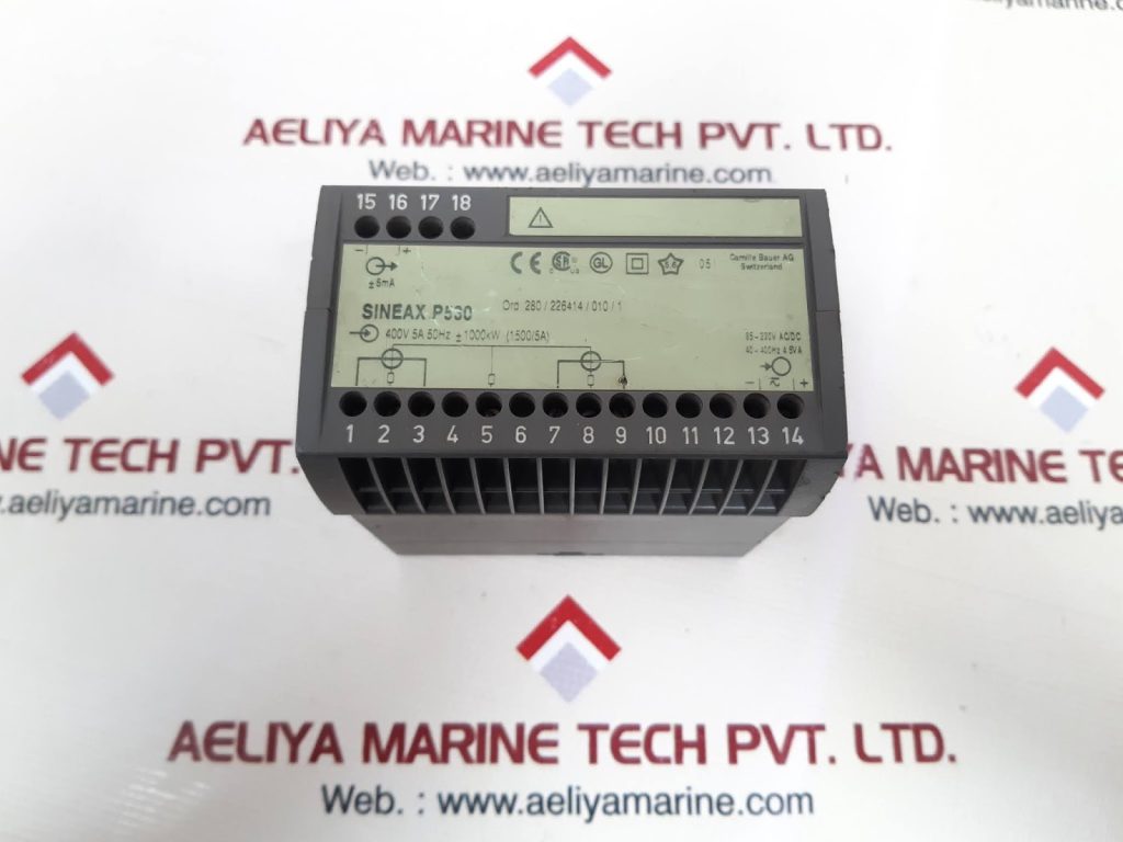 Camille sineax p530 active reactive power transducer - Aeliya Marine