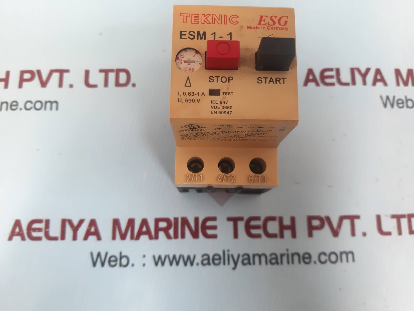 ESG ESM 1-1 3 POLE SETABLE CIRCUIT BREAKER - Aeliya Marine