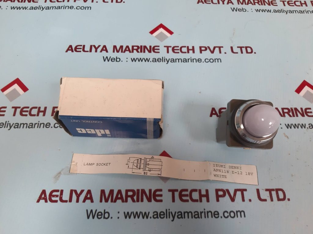 IDEC WHITE PILOT LAMP SOCKET 100/110V - Aeliya Marine