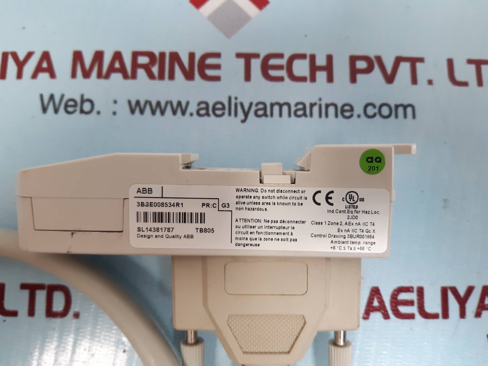 ABB TB805 BUS OUTLET CABLE ADPATOR 3BSE008534R1 - Aeliya Marine