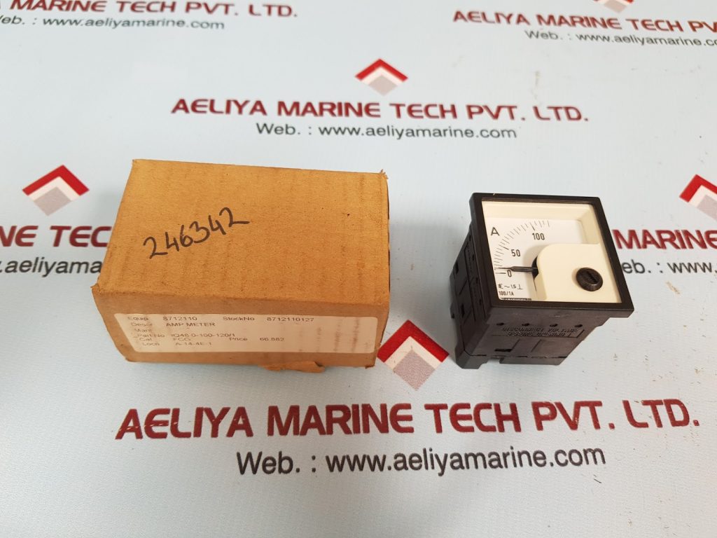 WEIGEL EQ48K AMMETER IQ48 0-100 -120/1 - Aeliya Marine
