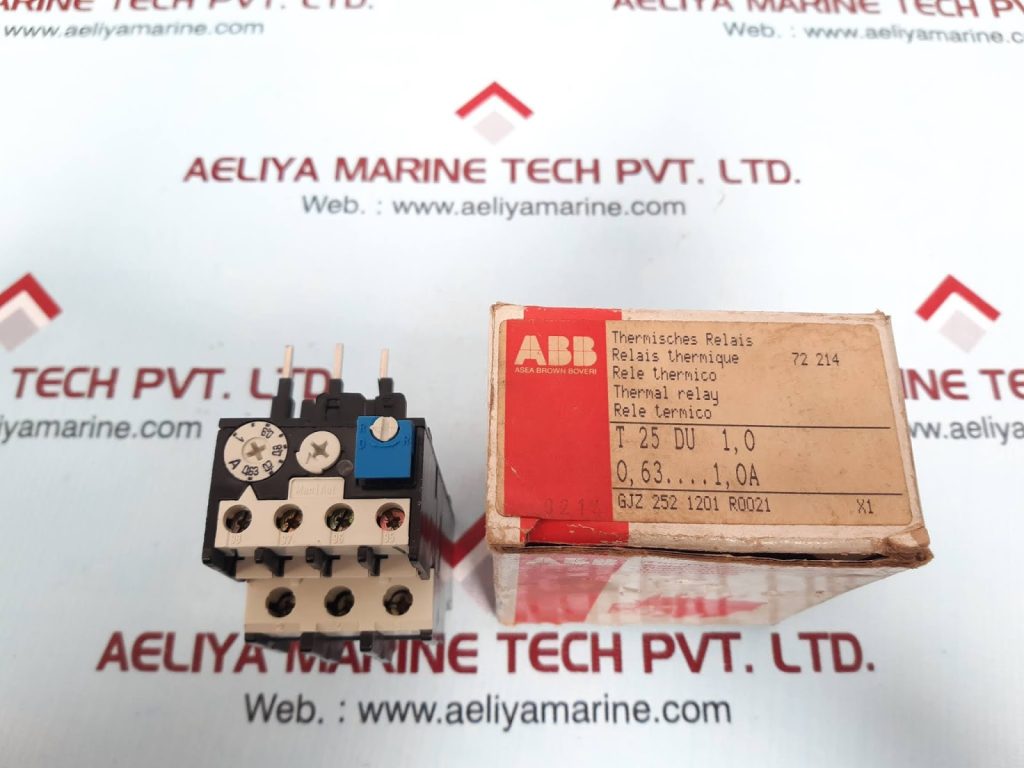 ABB T25 DU THERMAL OVERLOAD RELAY - Aeliya Marine