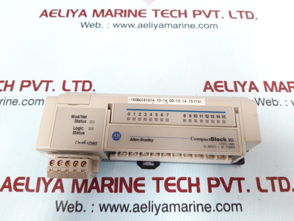 ALLEN-BRADLEY 1791D-16B0 COMPACT BLOCK I/O DEVICE 97239673 - Aeliya Marine