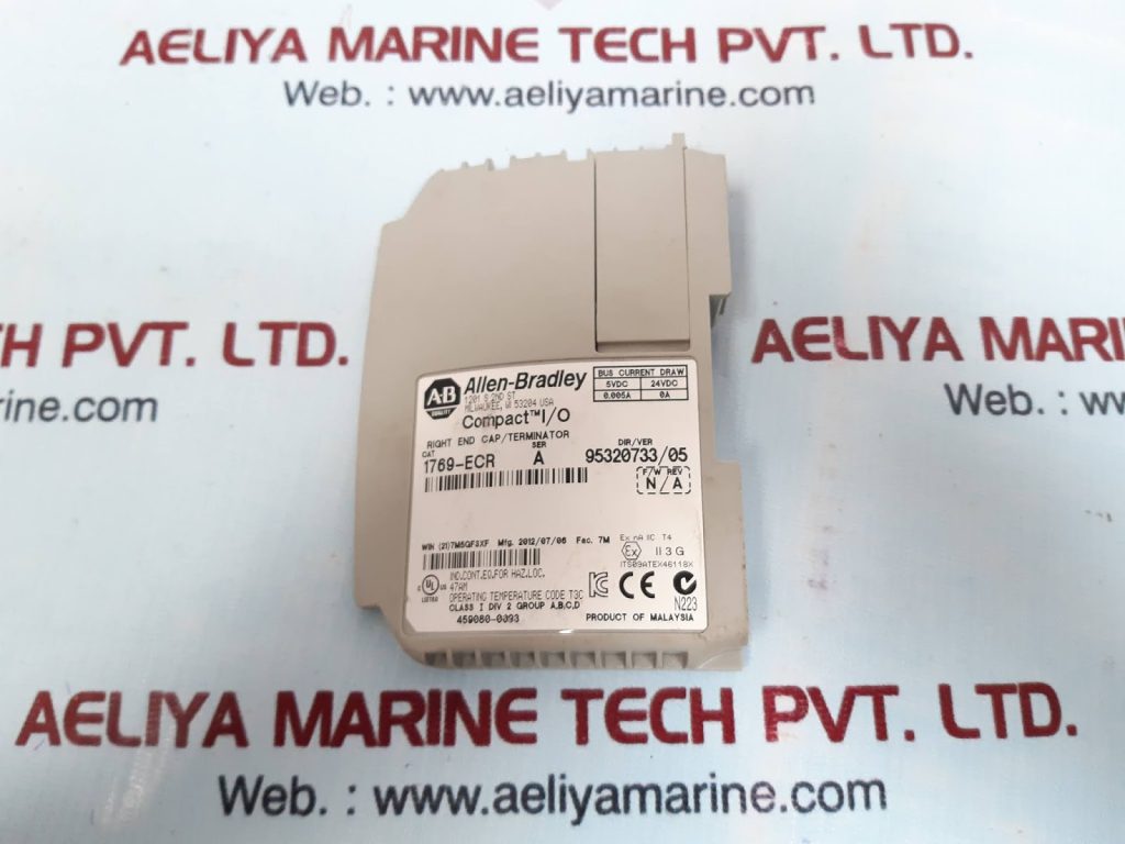 ALLEN-BRADLEY 1769-ECR COMPACT TM I/O RIGHT END CAP/TERMINATOR - Aeliya ...