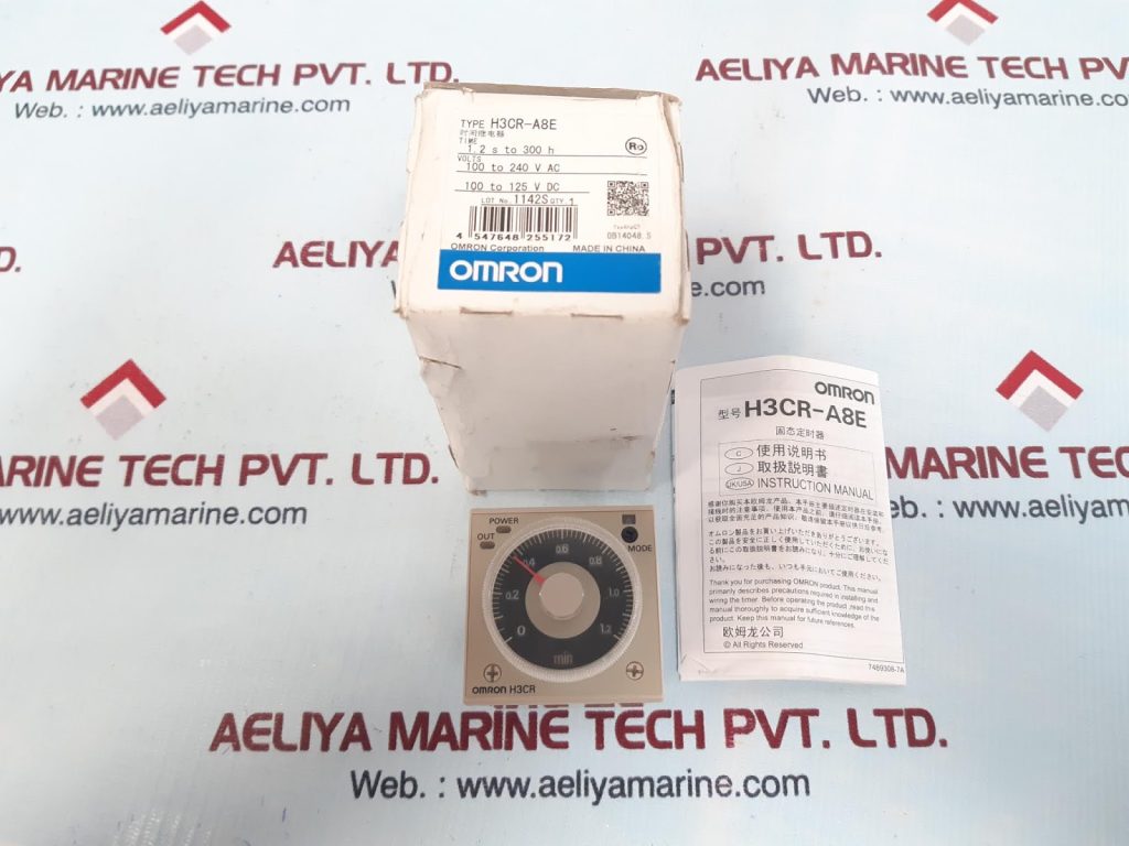 Omron h3cr-a8e timer 100-240vac /100-125vdc 50/60hz - Aeliya Marine