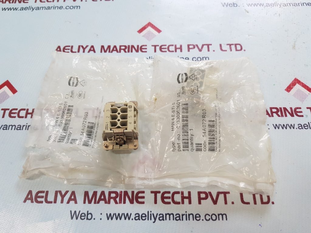 HARTING HAN 6 E-STI-S CONNECTOR - Aeliya Marine