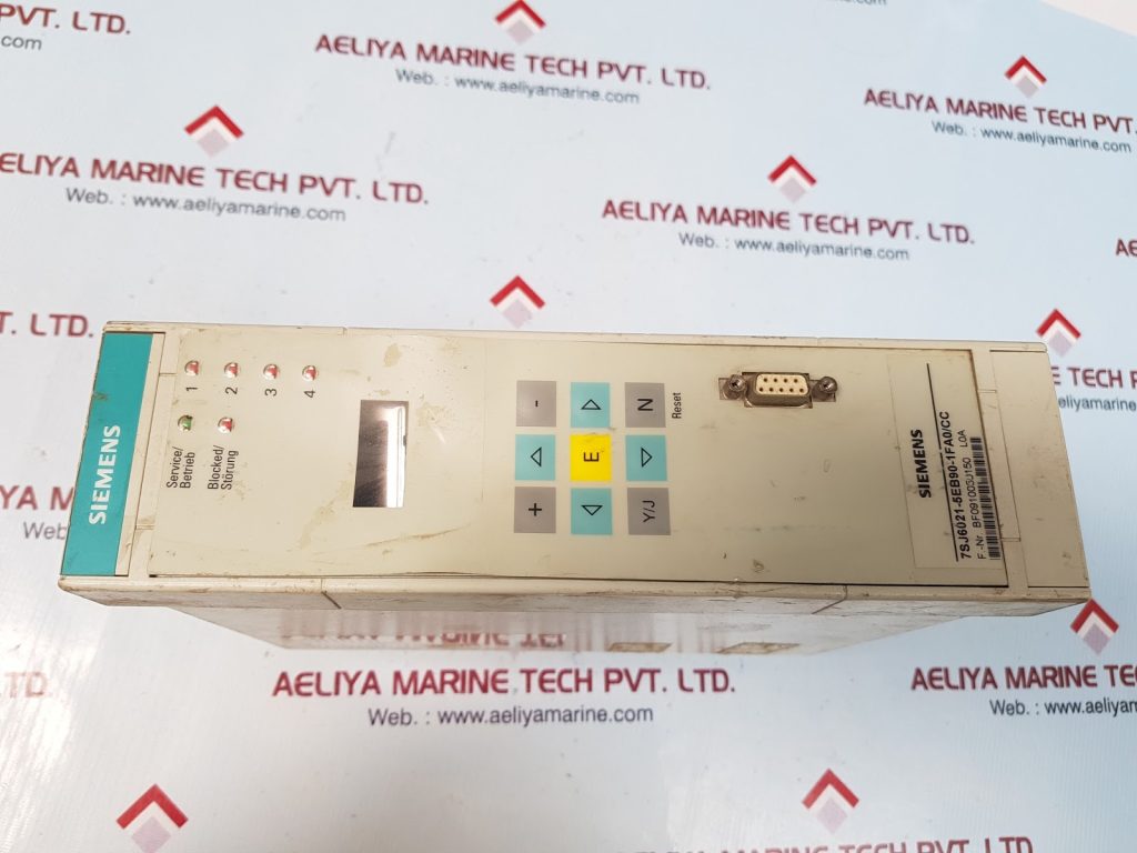 SIEMENS 7SJ6021-5EB90-1FA0/CC OVERCURRENT PROTECTION RELAY - Aeliya Marine