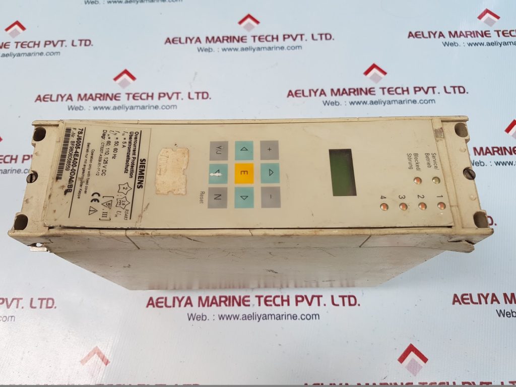 SIEMENS 7SJ6005-4EA00-0DA0/BB OVERCURRENT PROTECTION UNIT - Aeliya Marine