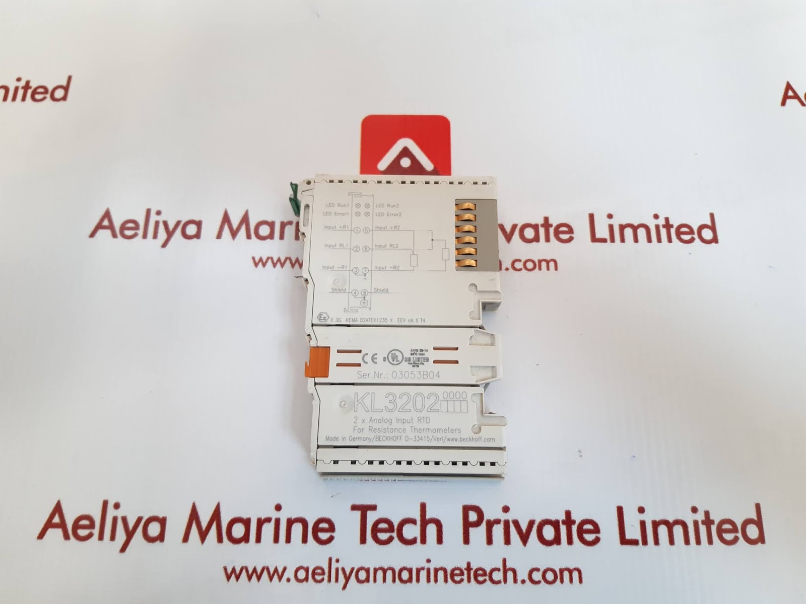 BECKHOFF KL3202 ANALOG INPUT TERMINAL - Aeliya Marine