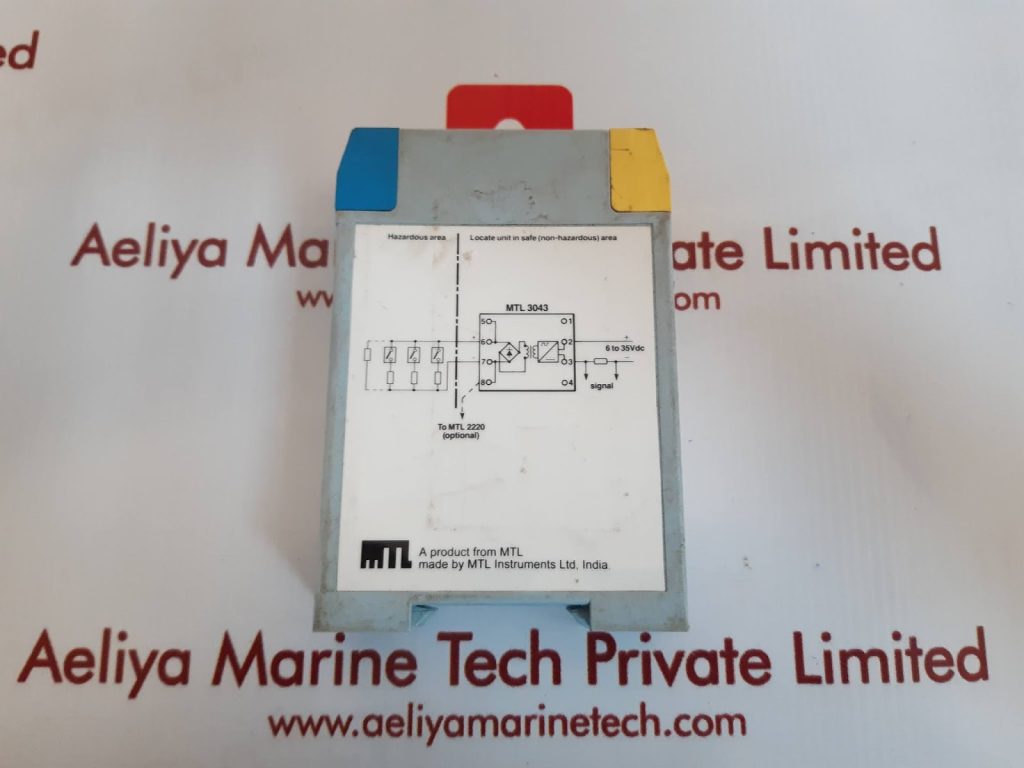 MTL 3043 DC ISOLATOR 1/40MA - Aeliya Marine