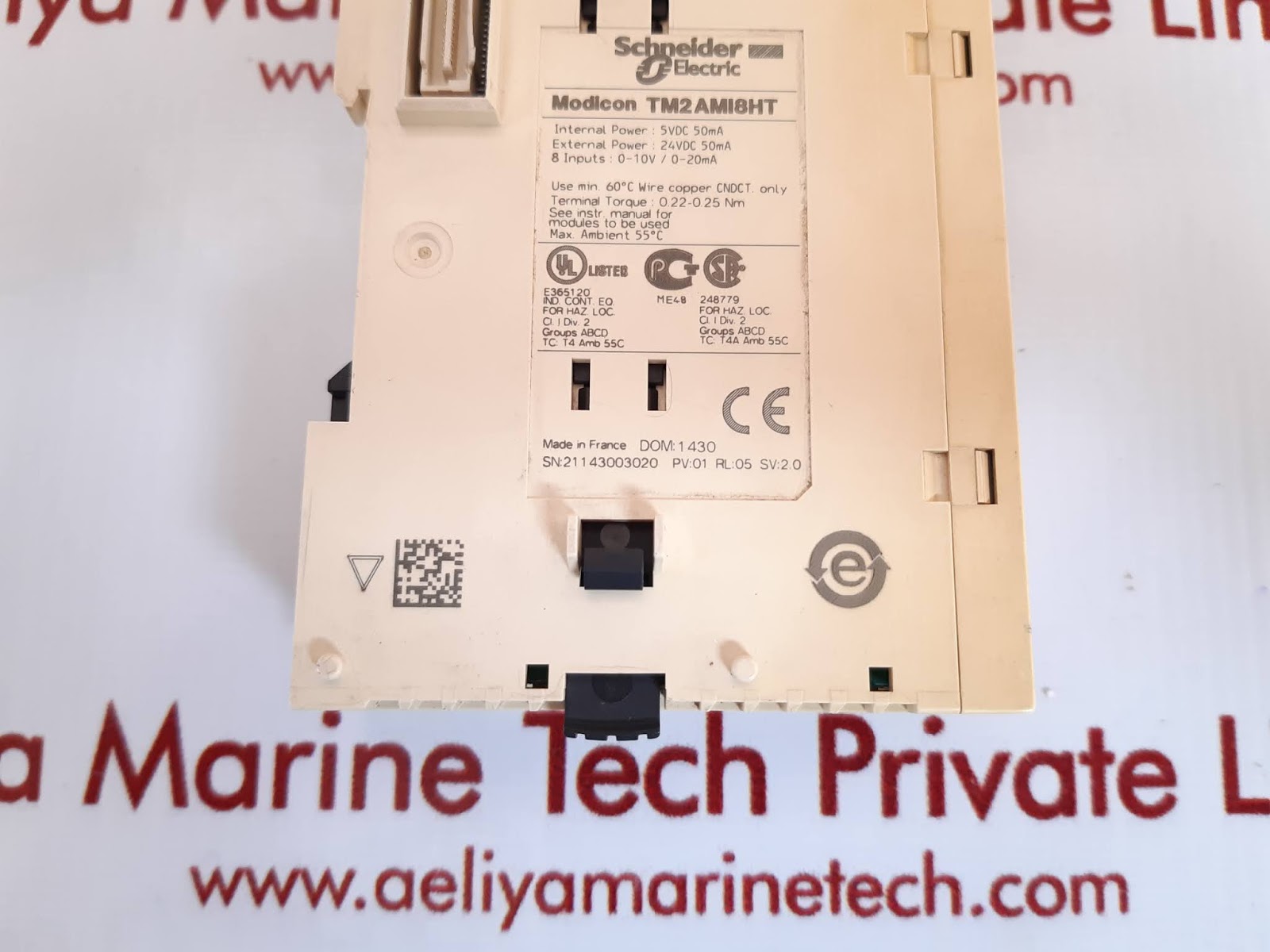 SCHNEIDER ELECTRIC TM2AMI8HT ANALOG INPUT MODULE - Aeliya Marine