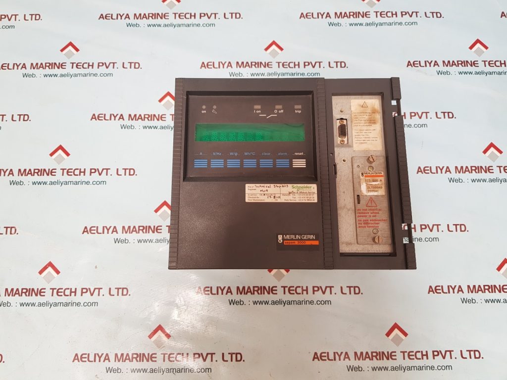 SCHNEIDER / MERLIN GERIN SEPAM 2000 PROTECTION RELAY - Aeliya Marine