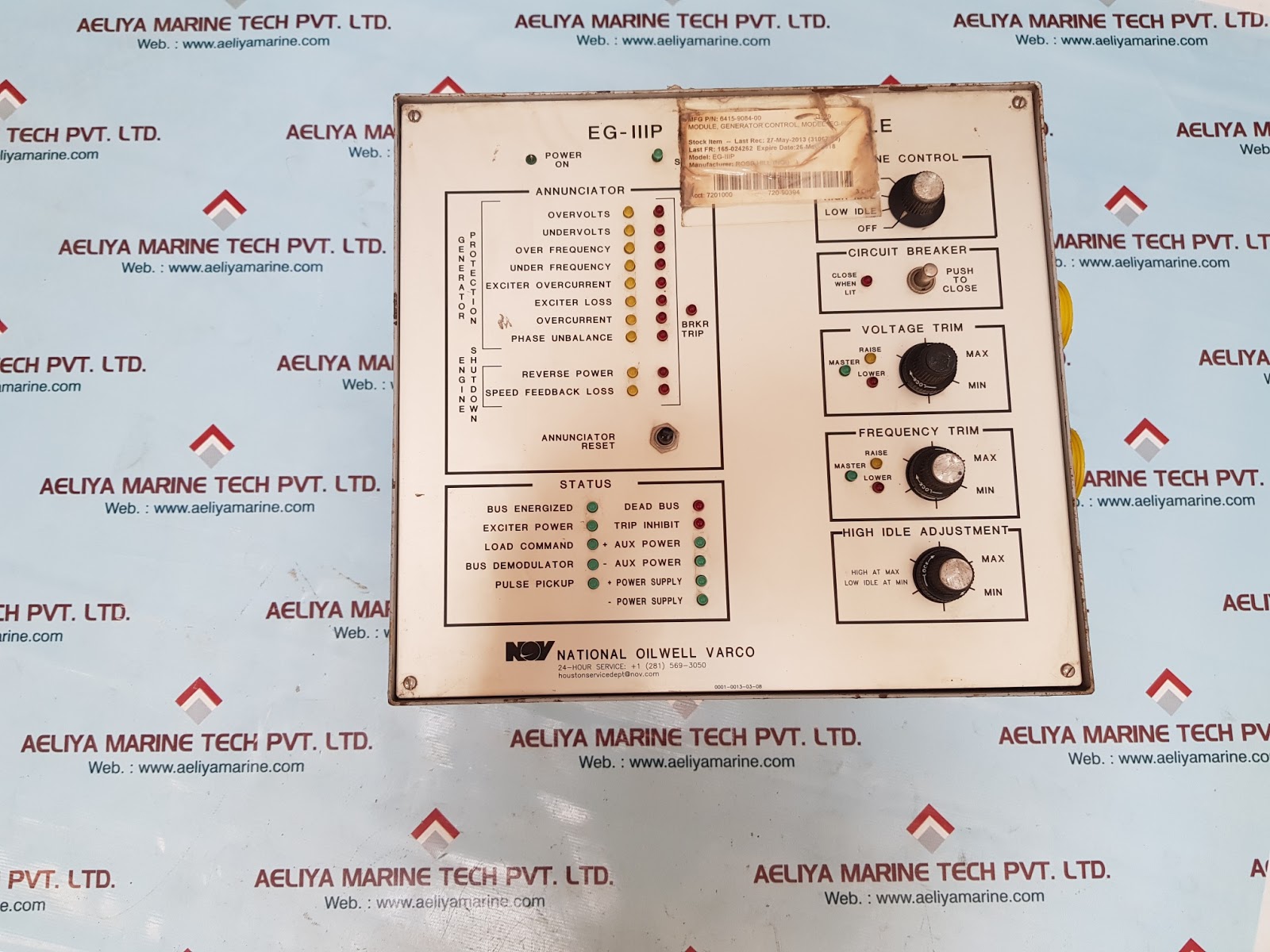 NATIONAL OILWELL VARCO [NOV] EG-IIIP ENGINE GENERATOR CONTROL MODULE ...