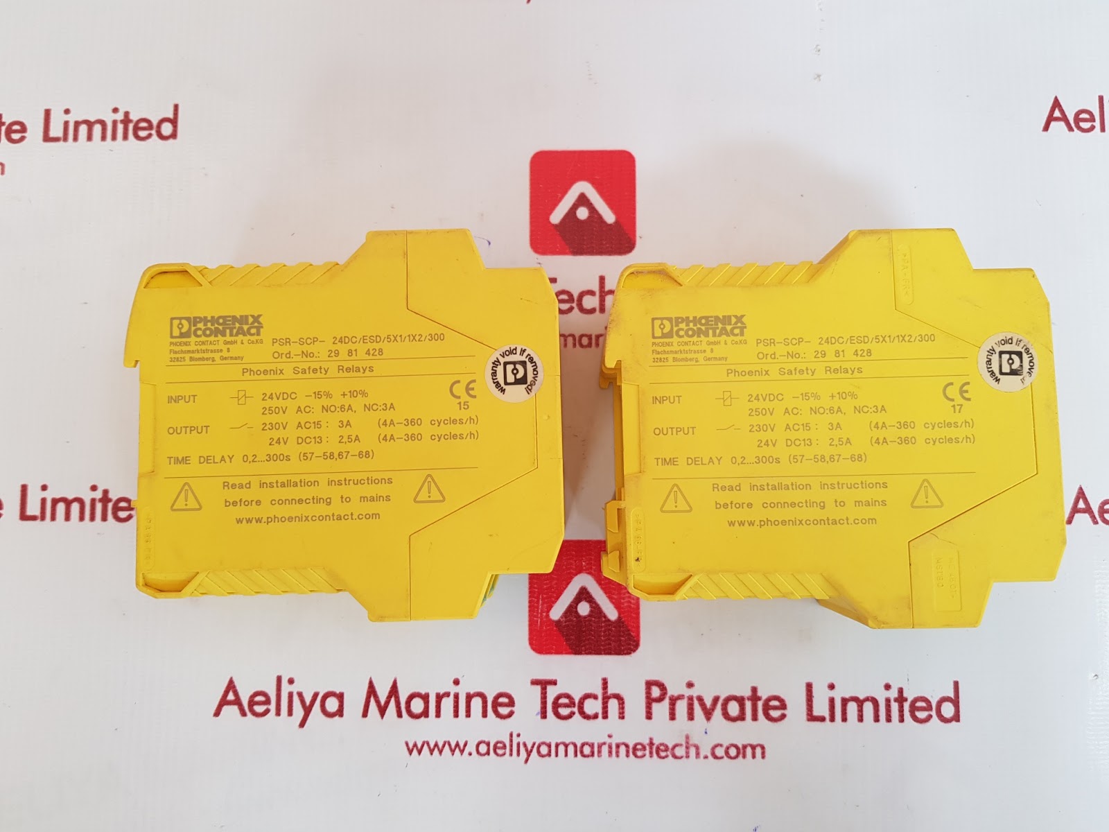 PHOENIX PSR-ESD-300 SAFETY RELAY PSR-SCP-24DC/ESD/5X1/1X2/300 - Aeliya ...