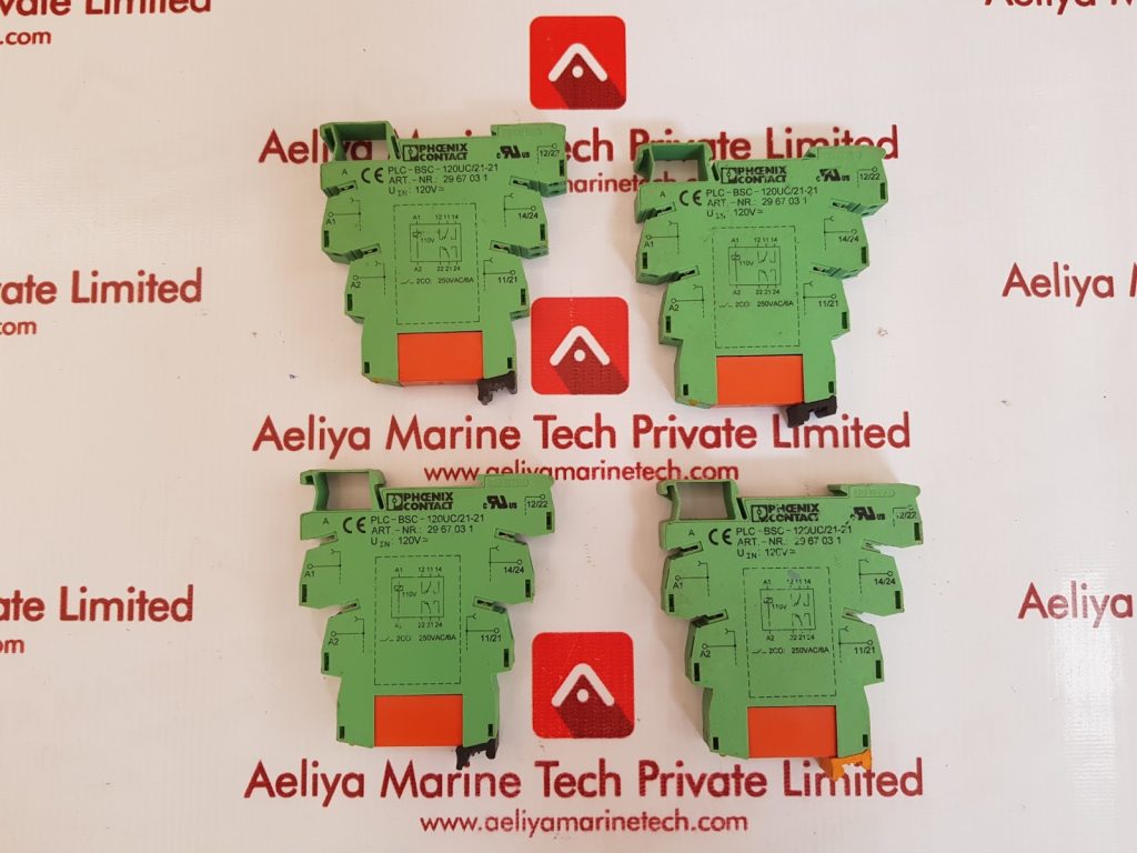 PHOENIX CONTACT PLC-BSC-120UC/21-21 RELAY SOCKET - Aeliya Marine