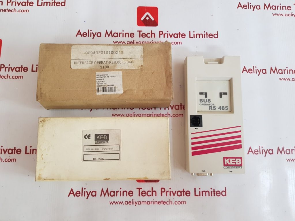 KEB OPERATOR F5 00F5.060-2100 VERSION V 1.0 KEYBOARD PANEL - Aeliya Marine