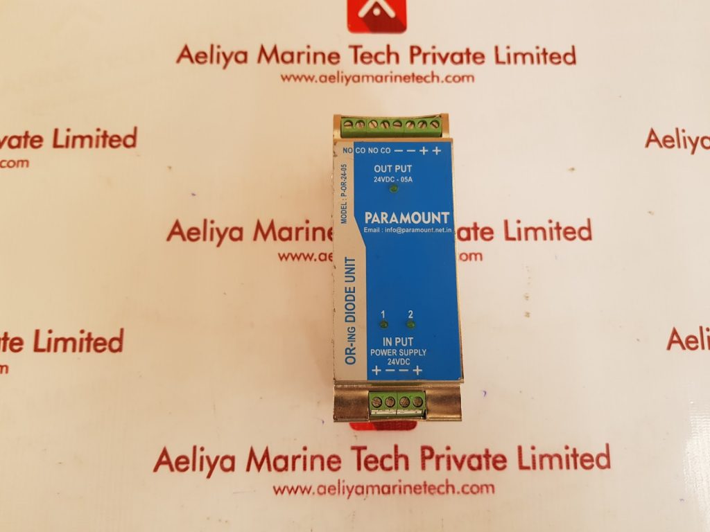 PARAMOUNT P-OR-24-05 OR-ING DIODE UNIT - Aeliya Marine