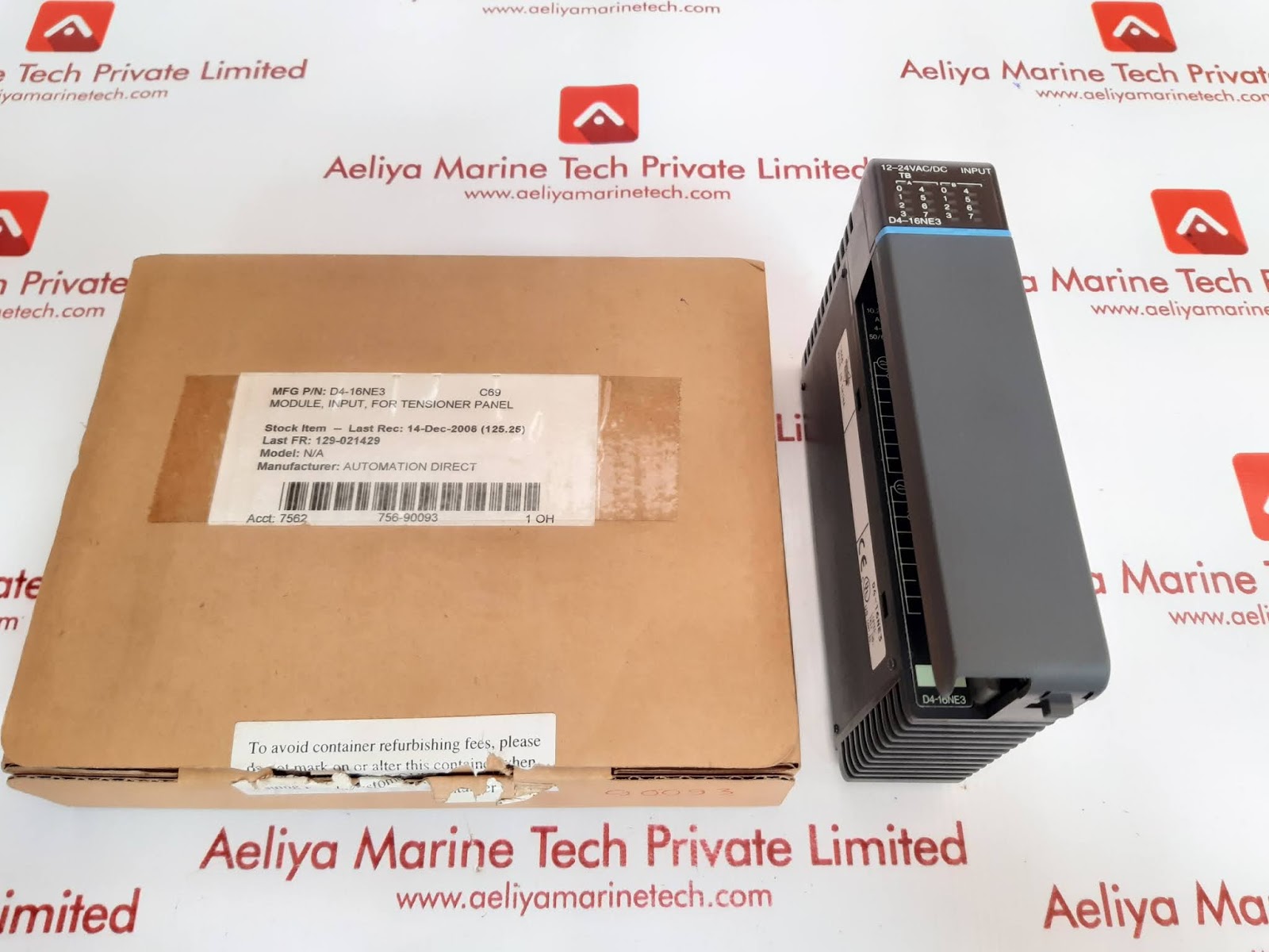 AUTOMATION DIRECT D4-16NE3 DISCRETE INPUT MODULE - Aeliya Marine