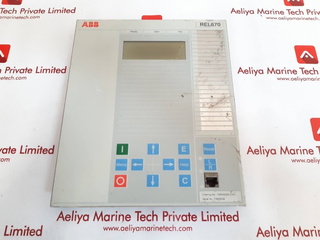 ABB REL670 LINE DISTANCE PROTECTION - Aeliya Marine