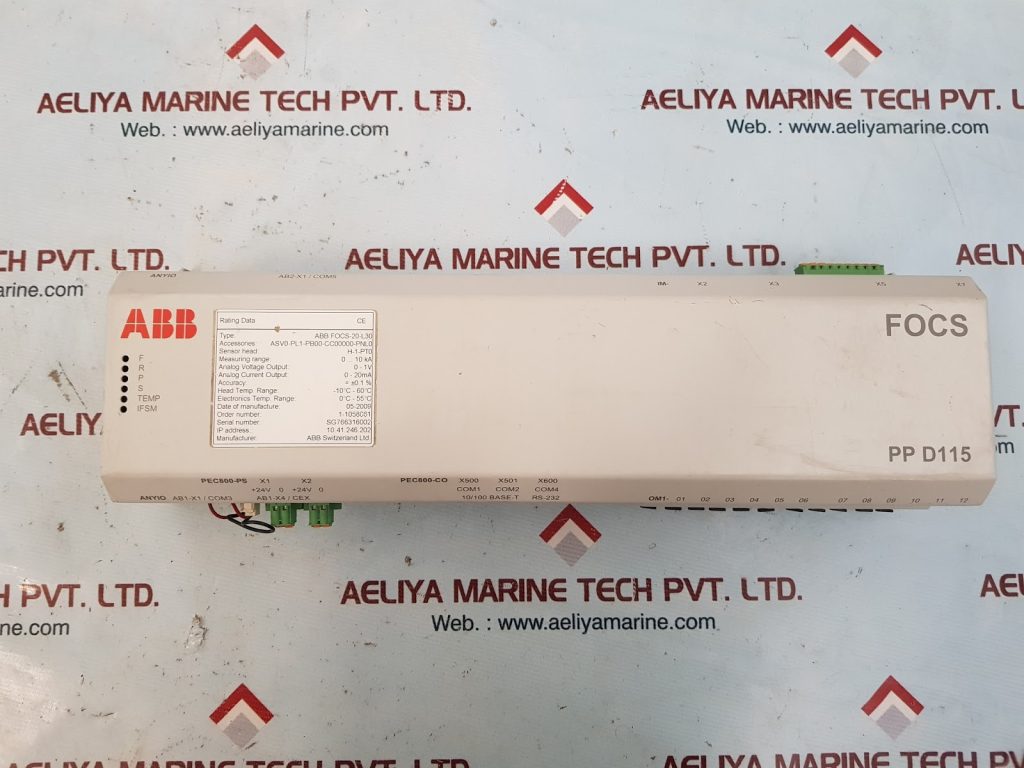 ABB FOCS PP D115 CONTROL SYSTEM ABB FOCS-20-L30 - Aeliya Marine