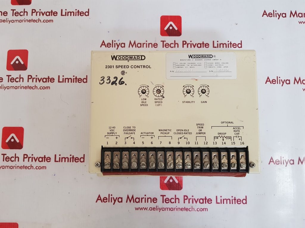 WOODWARD 2301 SPEED CONTROL B 8271-464 - Aeliya Marine