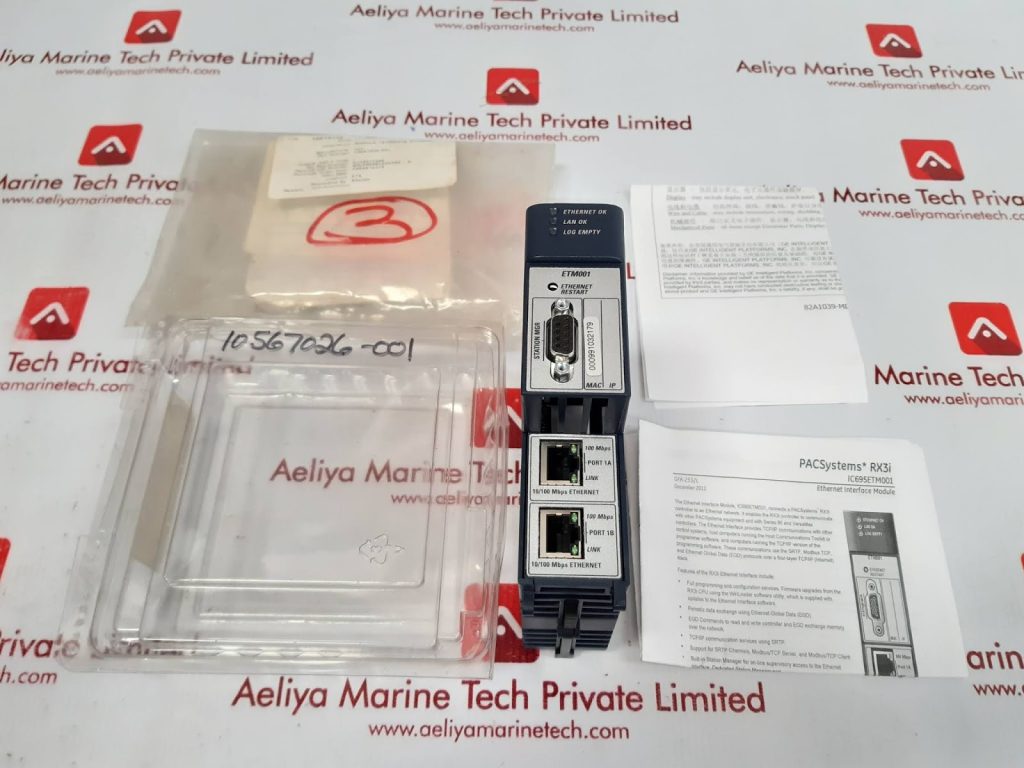 GE / NOV ETM001 ETHERNET INTERFACE MODULE IC695ETM001 - Aeliya Marine